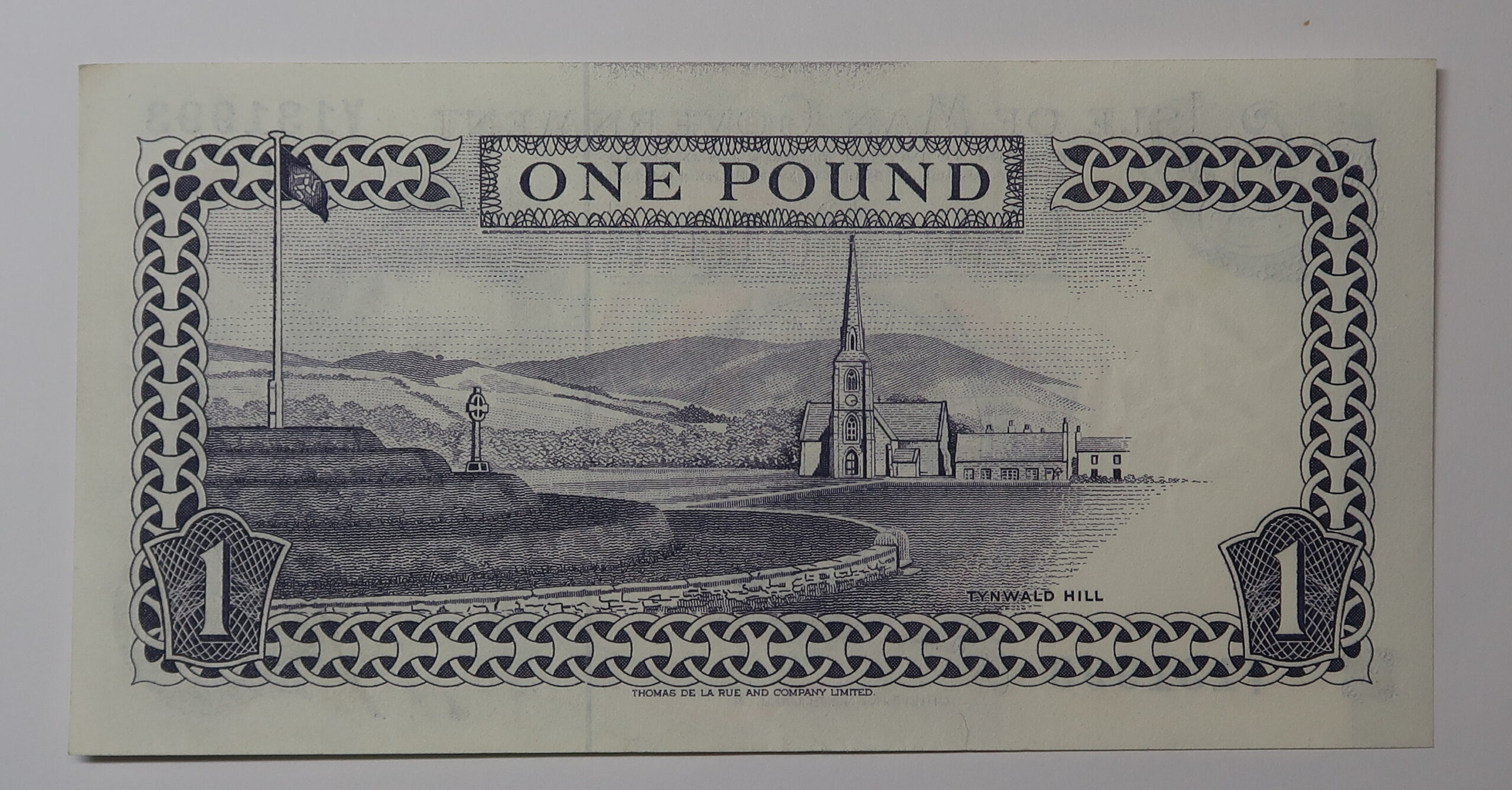ISLE OF MAN ONE POUND NOTE UNC. SERIAL NO: Y131993 - ML Cool Coins
