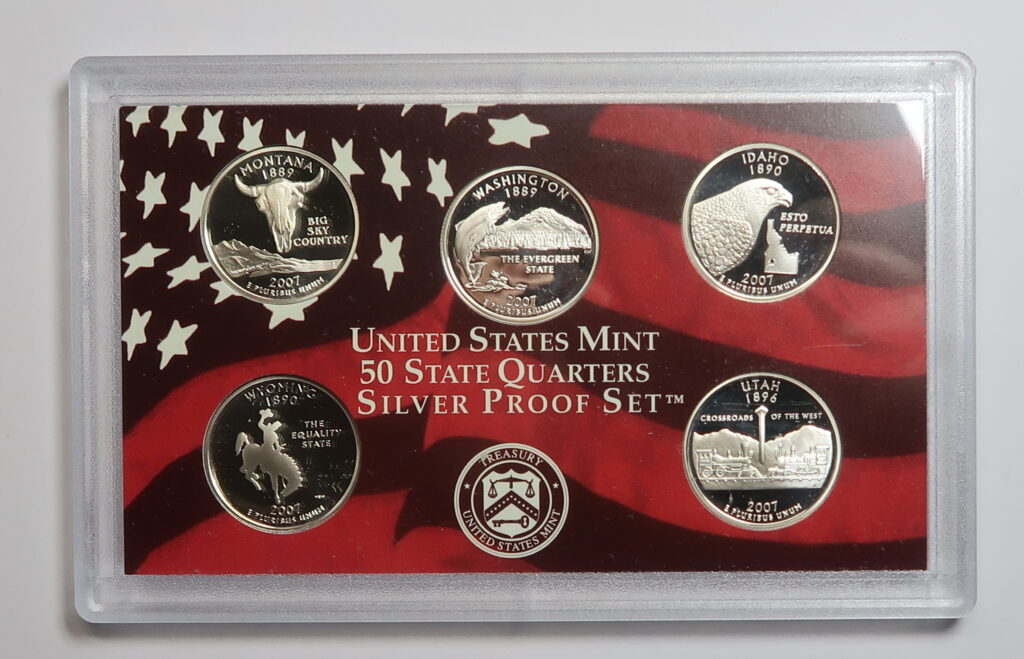 USA : SILVER PROOF STATE QUARTER SET 2007. - ML Cool Coins