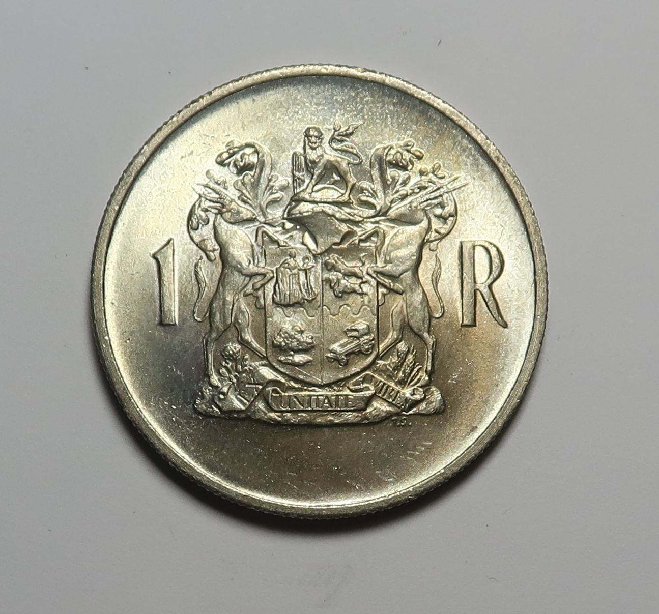 SOUTH AFRICA: SILVER ONE RAND 1969. UNC. - ML Cool Coins